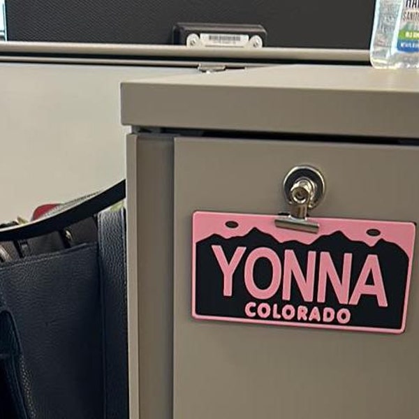 Pink Colorado License Plate for Bicycles - Etsy