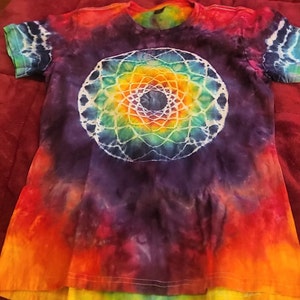 Mandala Geode Tie Dye Custom Made-to-order Tee Shirt - Etsy