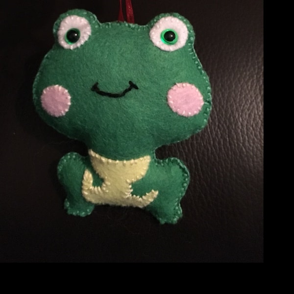 Felt Frog Pattern PDF Tutoriall Felt Ornaments Frog Sewing Pattern DIY ...