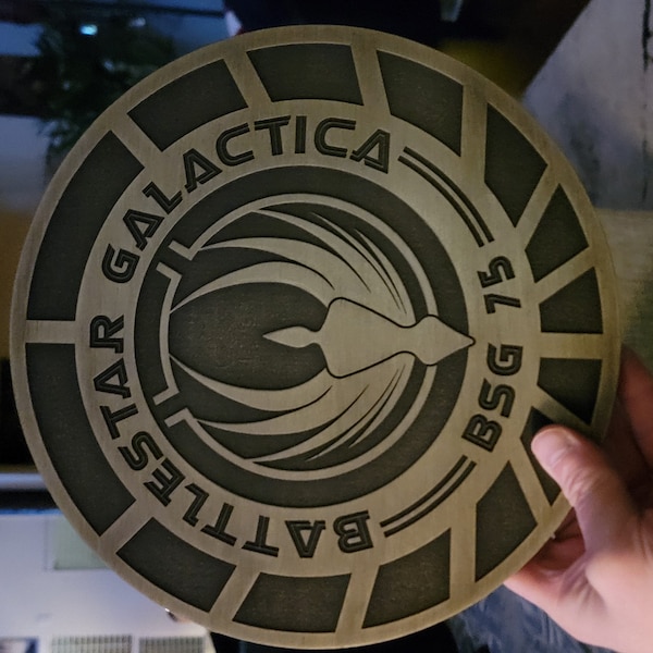 BSG Logo Sign Prop GALACTICA - Etsy