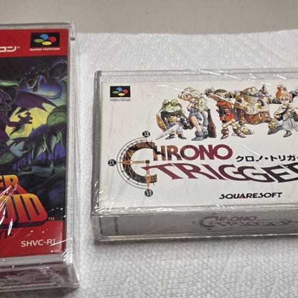 Japanese Super Famicom Game Box Acrylic Nintendo Storage Display Case ...