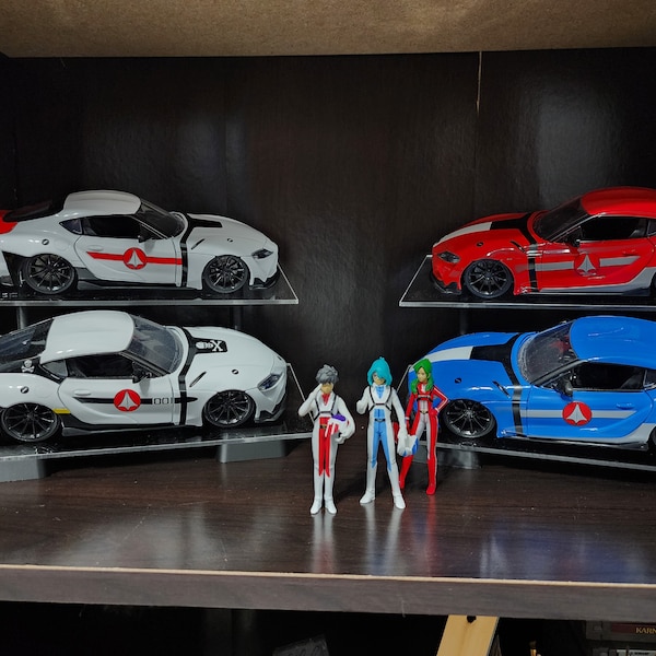 1:24 Scale Model, 2 Tier, Angled Desktop Display Stand - Suits Formula ...