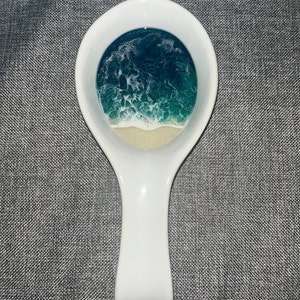 Ceramic Spoon Rest Resin Spoon Rest Blue Spoon Rest - Etsy