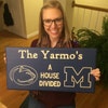 A House Divided Sports Carved Wood Sign Customize Family Sign Choose ...