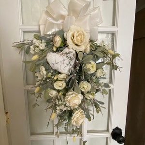 Extra Large Swags for Front Double Doors, Grass and Garland Privacy ...