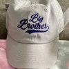 TODDLER Big Brother Baseball Cap - Custom Color Hat and Embroidery. - Etsy
