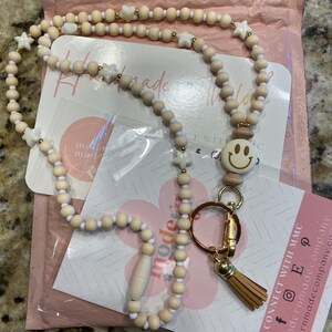 Happy Stars Teacher Lanyard, Teacher Gift, Badge Necklace, Fun Lanyard ...