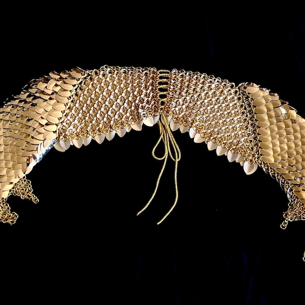 Of the North-black Scale Mail/scale Maille Pauldrons Spaulders Dragoons ...