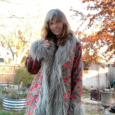 HEIDI Flower Power Jumpsuit Red Blue White Daisy, Disco Retro Style ...