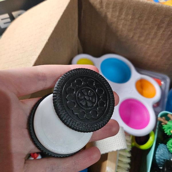 Chocolate Cream Cookie Haptic Fidget Toy - Etsy