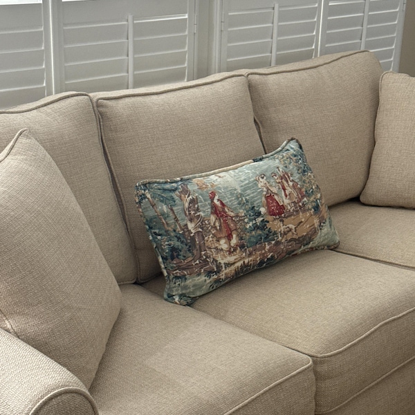 Set of 2 20 French Country Throw Pillow Covers, Bosporus Antique Red ...