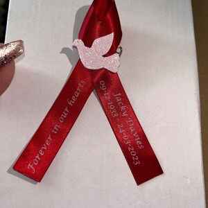 Personalised Funeral Ribbons. Menorah Memorial Ribbons. Satin - Etsy UK