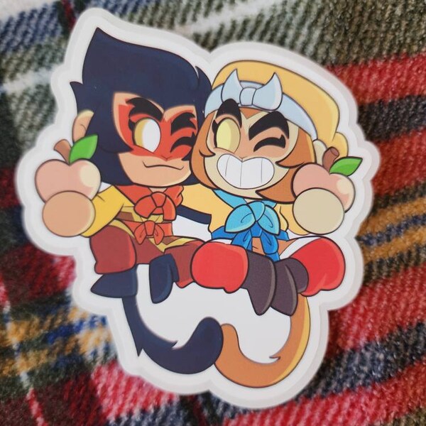 LMK Wukong and Macaque 3 Inch Tall Matted Sticker - Etsy