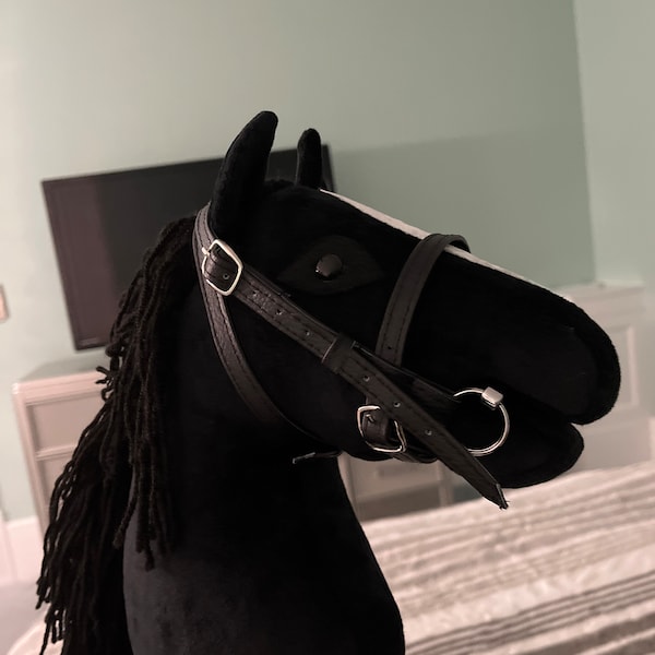 Snaffle Bridle + Reins for Hobby Horse, Basic Single Bridle for ...