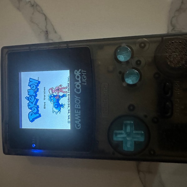Custom Backlit Nintendo Gameboy Color Clear Blue/black by ...
