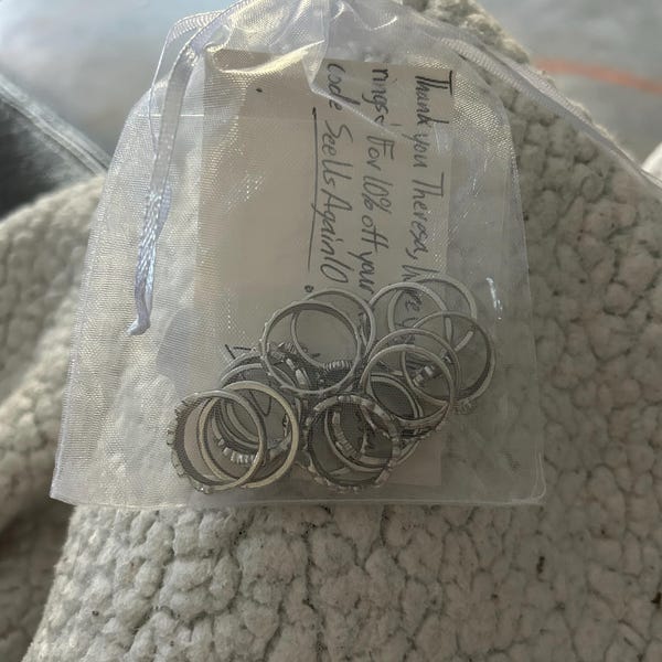 21pcs Stackable Rings Set | Multi Design Rings, Yin Yang, Black Rings ...