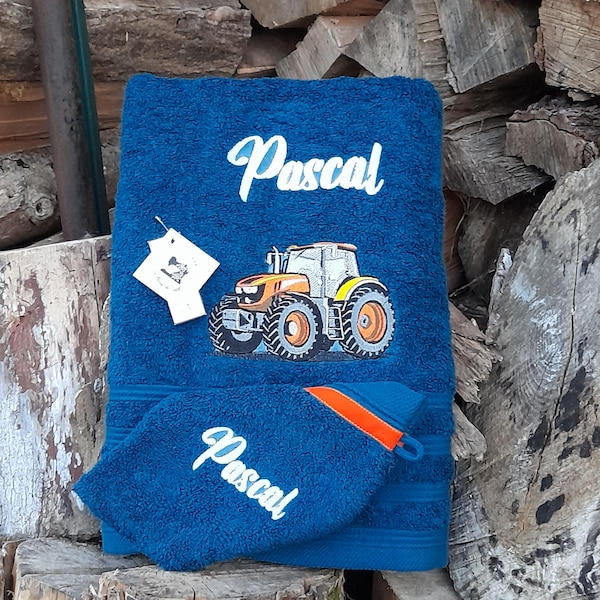 Tractor Embroidery Design, Orange Farm Tractor Machine Embroidery ...