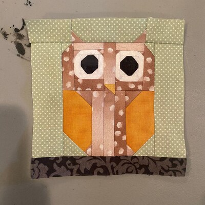 Classic Cute Owl Quilt Block Pattern Bird Animal PDF includes ...
