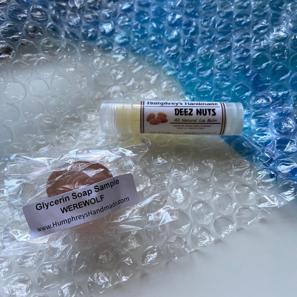 DEEZ NUTS Lip Balm, Honey Almond Flavor, Jojoba Oil Lip Balm ...