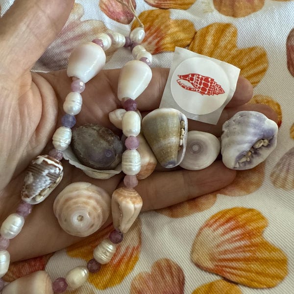 Customizable Hebrew Cone Shell Braided Necklace - Etsy