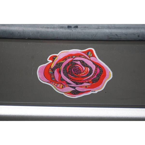 ROSE STICKER (waterproof) Flower Laptop Stickers - Etsy Australia