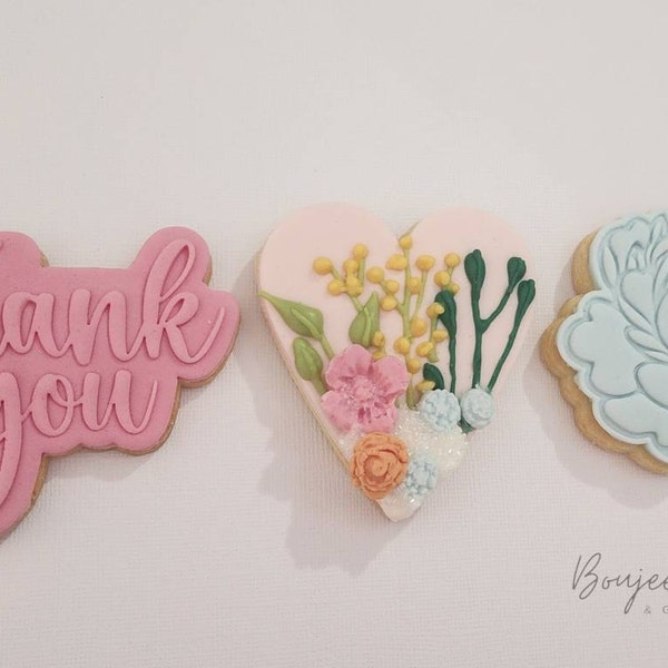 Script Name Cookie Cutter & Fondant Stamp, Debosser, Custom Cookie ...
