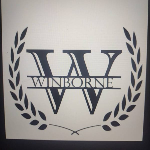 M Letter Split Monogram - Digital File With SVG and PNG File - Etsy