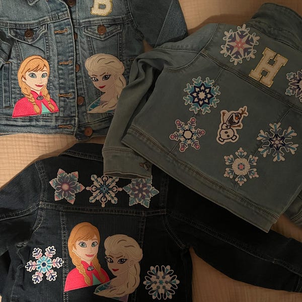 LARGE Princess Iron on Patch 7" Snow Queen Patch Embroidered Elsa Patch ...