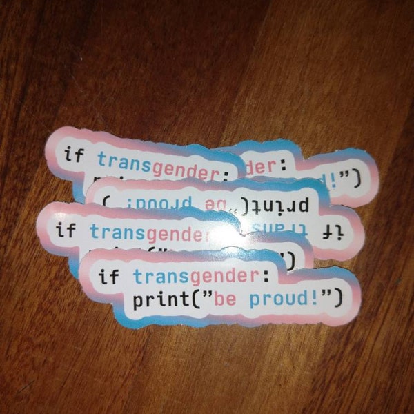 LGBTQ Queer Trans Heart Transgender Sticker Pride Sticker Be Yourself ...