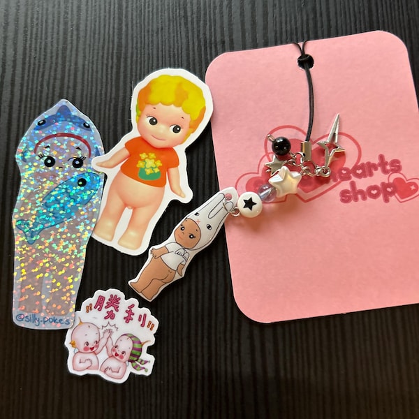 Cute Trinket Keychains / Bag Charms Kawaii Gacha Japanese Food Charm ...