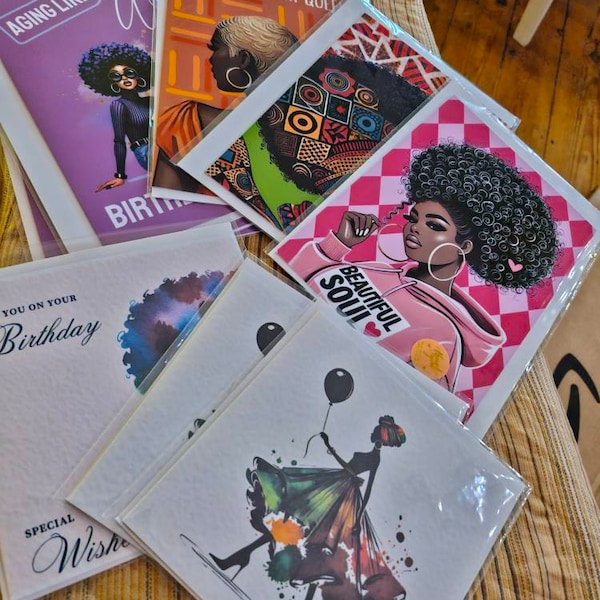 Birthday Card for Black Women, Melanin Birthday Card for Her ...