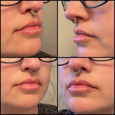 Triangle Septum Ring, 14k Solid Gold Septum Clicker, Pointy Septum ...