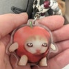 Crying Banana Cat Meme Happy Apple Cat Meme Keychain - Etsy