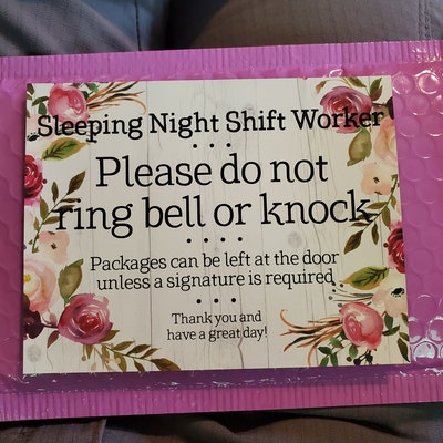 Night Shift Worker Sleeping Front Door Magnet Night Shift - Etsy