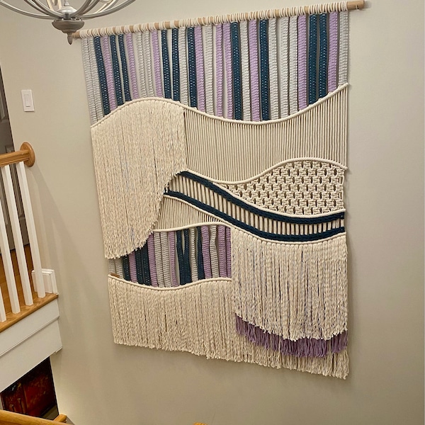 XXL Macrame Wall Hanging, Custom Colors and Size for Your Interior ...