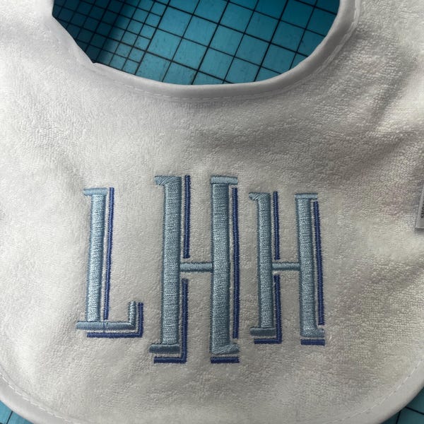 8 Sizes - Large Sloan Shadow Monogram Font - Block Letters Machine ...