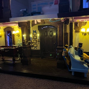 1:48 1/4 Quarter Scale Kitchen Unit W/ Shelves Sink Dollhouse Miniature ...