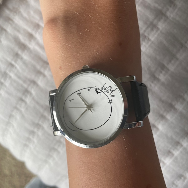 Scrambled Time Wristwatch - Will Graham - Disturbed Clock - Etsy
