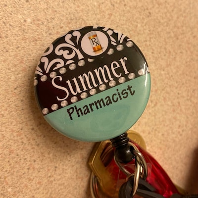 Pharmacist Badge Holder Pharmd Badge Nurse Badge - Etsy