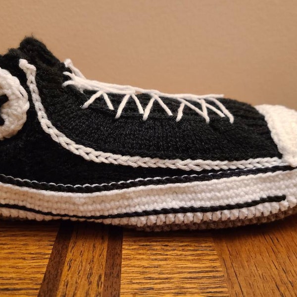Converse Reaverse Slippers Tennis DIY Knitting Crochet Socks Pattern ...