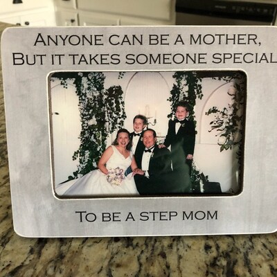 Gift for Step Mom, Step Mom Mother Gift, Personalized Picture Frame for ...