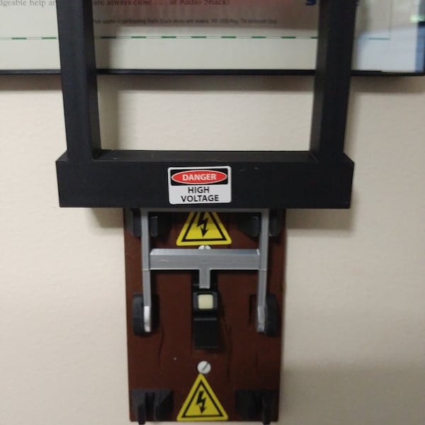 Industrial Sci-fi "high-voltage" Light Switch Plate 3-color Fun Throw ...