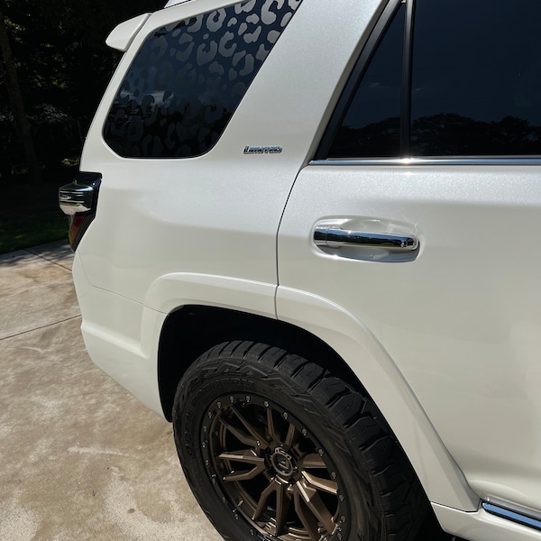 Fits 2010-2024 Toyota 4RUNNER Rear Side Window Leopard Cheetah Print ...