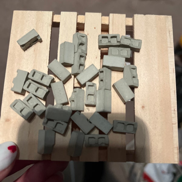 Miniature Cinder Block Mold, 1:35 Scale, Silicone Rubber. A Perfect ...