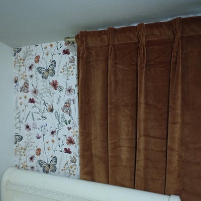 Herringbone Wool Curtains With Brass Snap Buttons, Custom Made Curtains ...