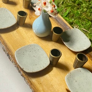 10 Miniature Bowls Tiny Pottery Ceramic Miniatures | Etsy