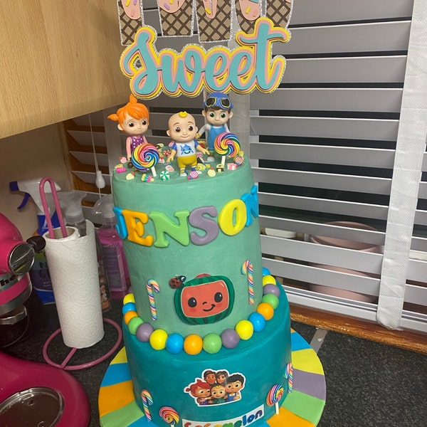 Two Sweet Cake Topper, Birthday Cake Topper, Toddler Birthday, Second ...