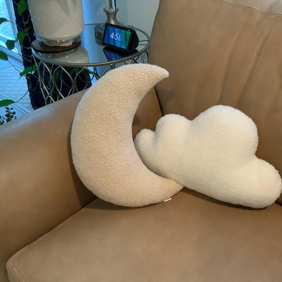 Moon Pillow, Cloud Pillow, Star Pillow, Custom Color Celestial Nursery ...