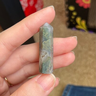 Mini Moss Agate Tower, Moss Agate Towers, Moss Agate Points, Moss Agate ...