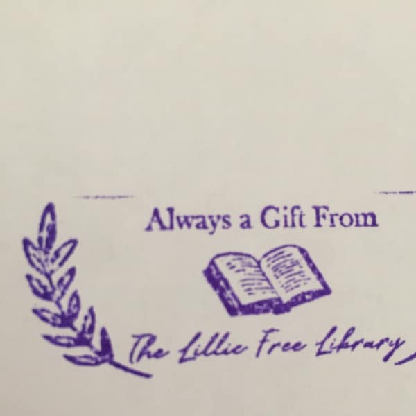 Custom Book Stamp - Thank You Stamp - Hand Made by Stamp - This Book ...